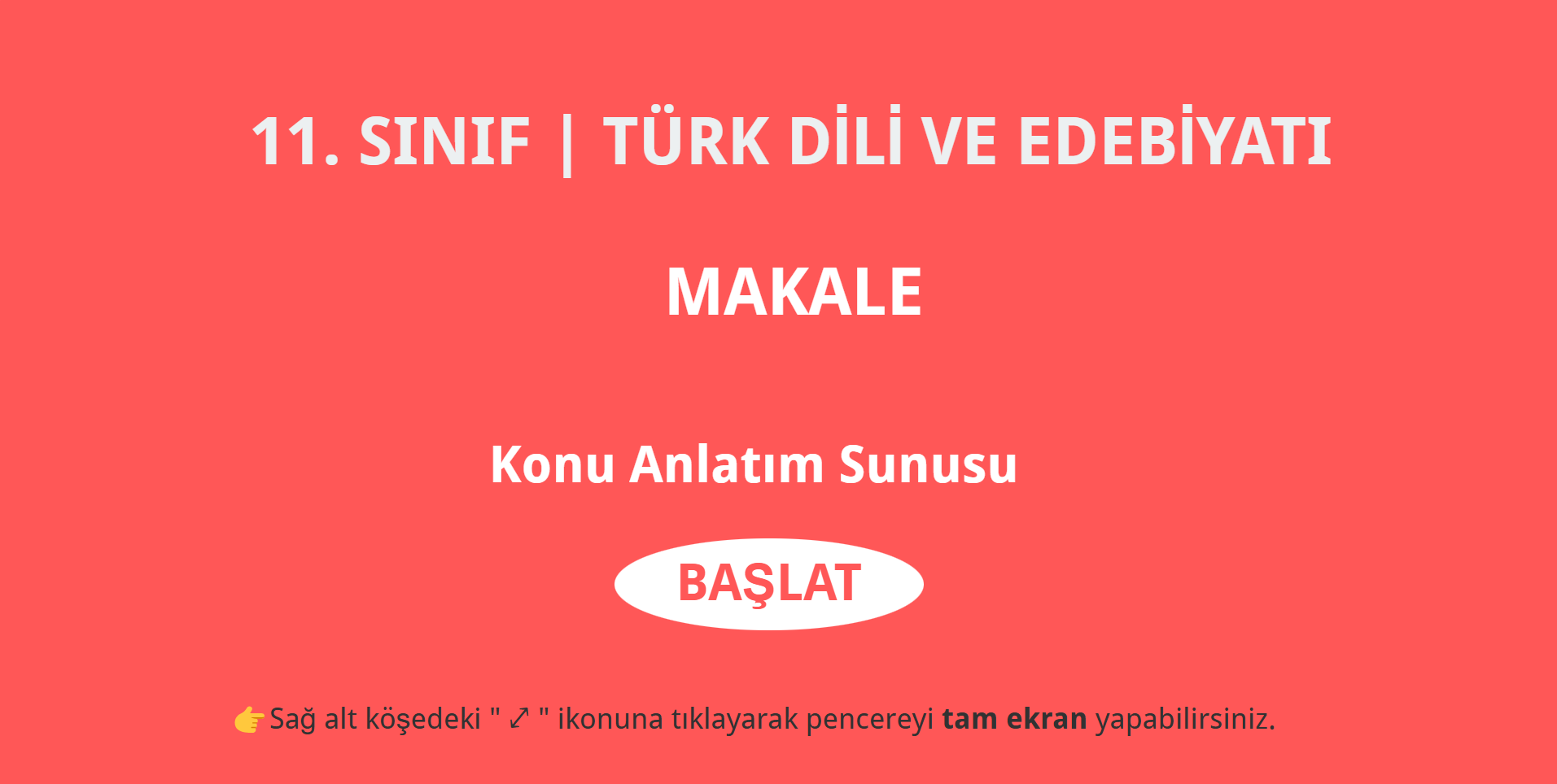 11. Sınıf Makale Konu Anlatımı - DiyarıEdebiyat